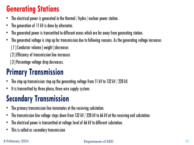 POWER SYSTEMS-1 Complete notes examples | PDF