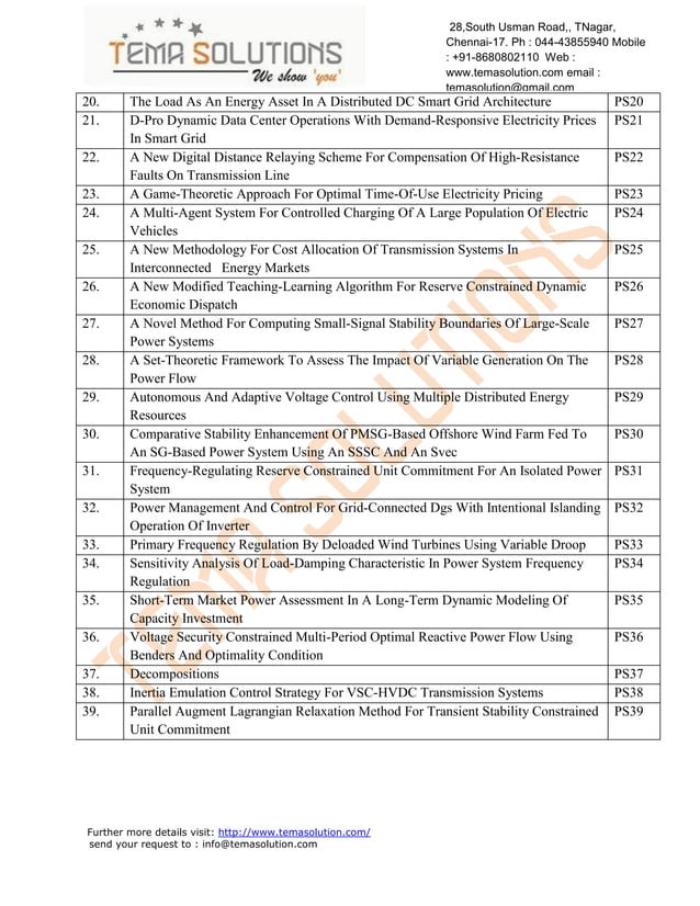 IEEE REAL TIME PROJECT FOR POWER SYSTEM | PDF
