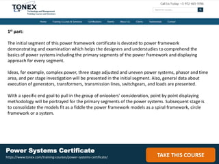 Power Systems Certificate | PPT