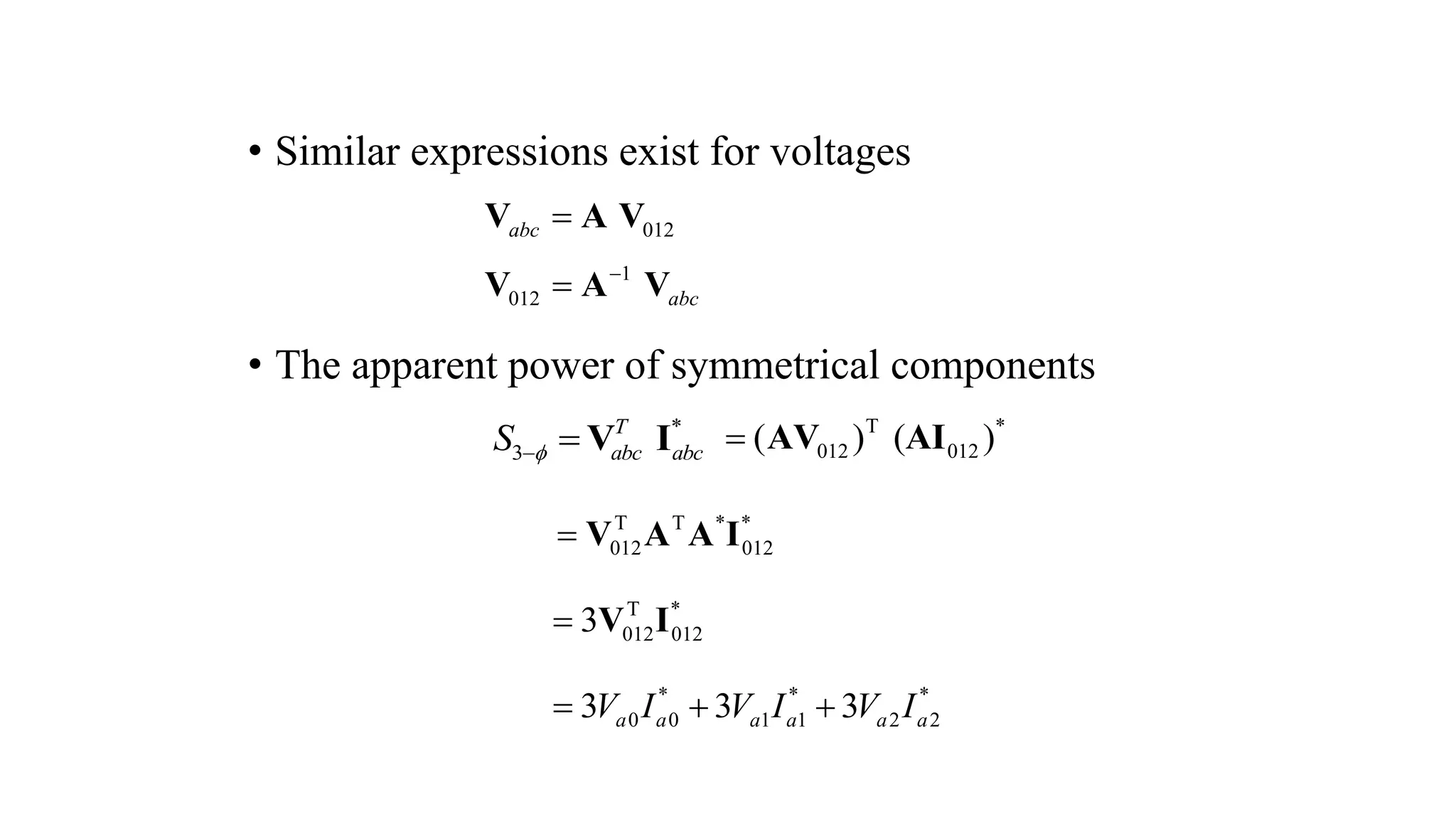 Power systems symmetrical components | PPT