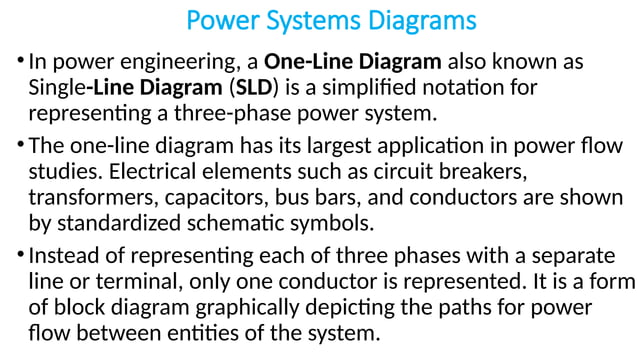 An introduction to Power Systems Diagrams.pptx | Power and Energy ...