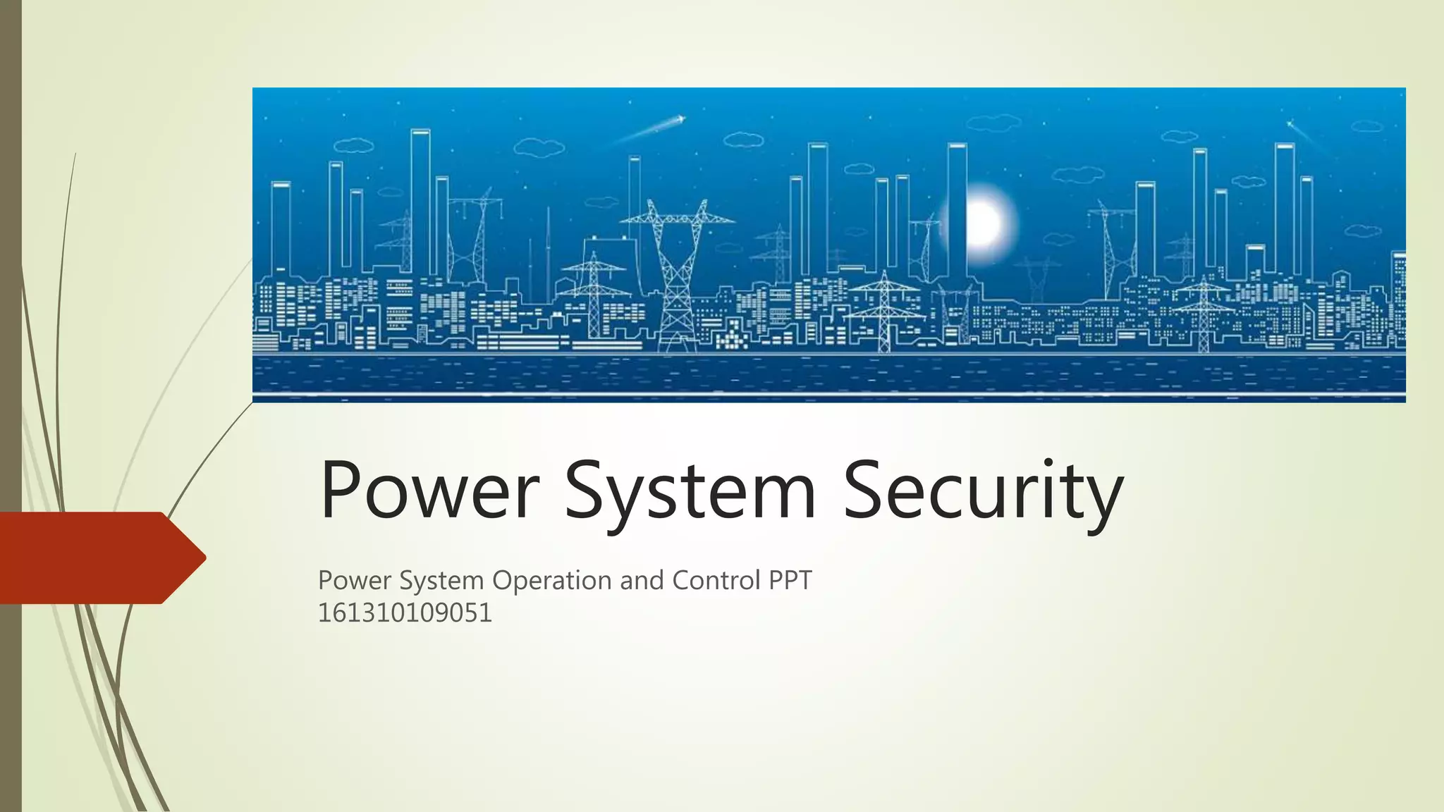 Power system security | PPTX