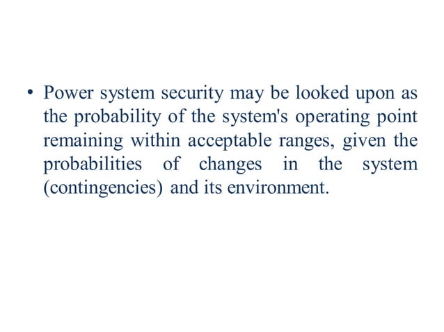 Power system security | PDF | Operating Systems | Computer Software and Applications