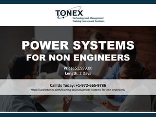 Power Systems Training Course for Non-Engineers | PPTX