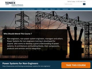 Power Systems Training Course for Non-Engineers | PPT