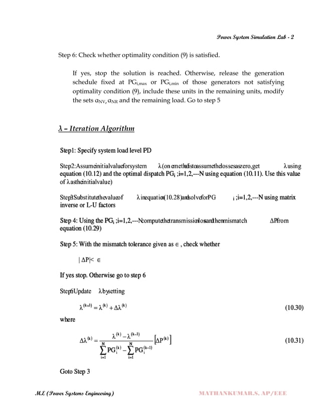 POWER SYSTEM SIMULATION - 2 LAB MANUAL (ELECTRICAL ENGINEERING - POWER SYSTEMS) | PDF | Physics ...