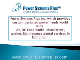 Power Systems Plus | Power Management | PPT