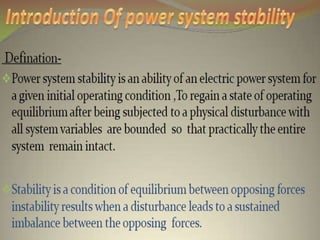 POWER SYSTEM STABILITY for power systems.pptx