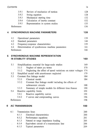 Power system stability and control by prabha kundur | PDF