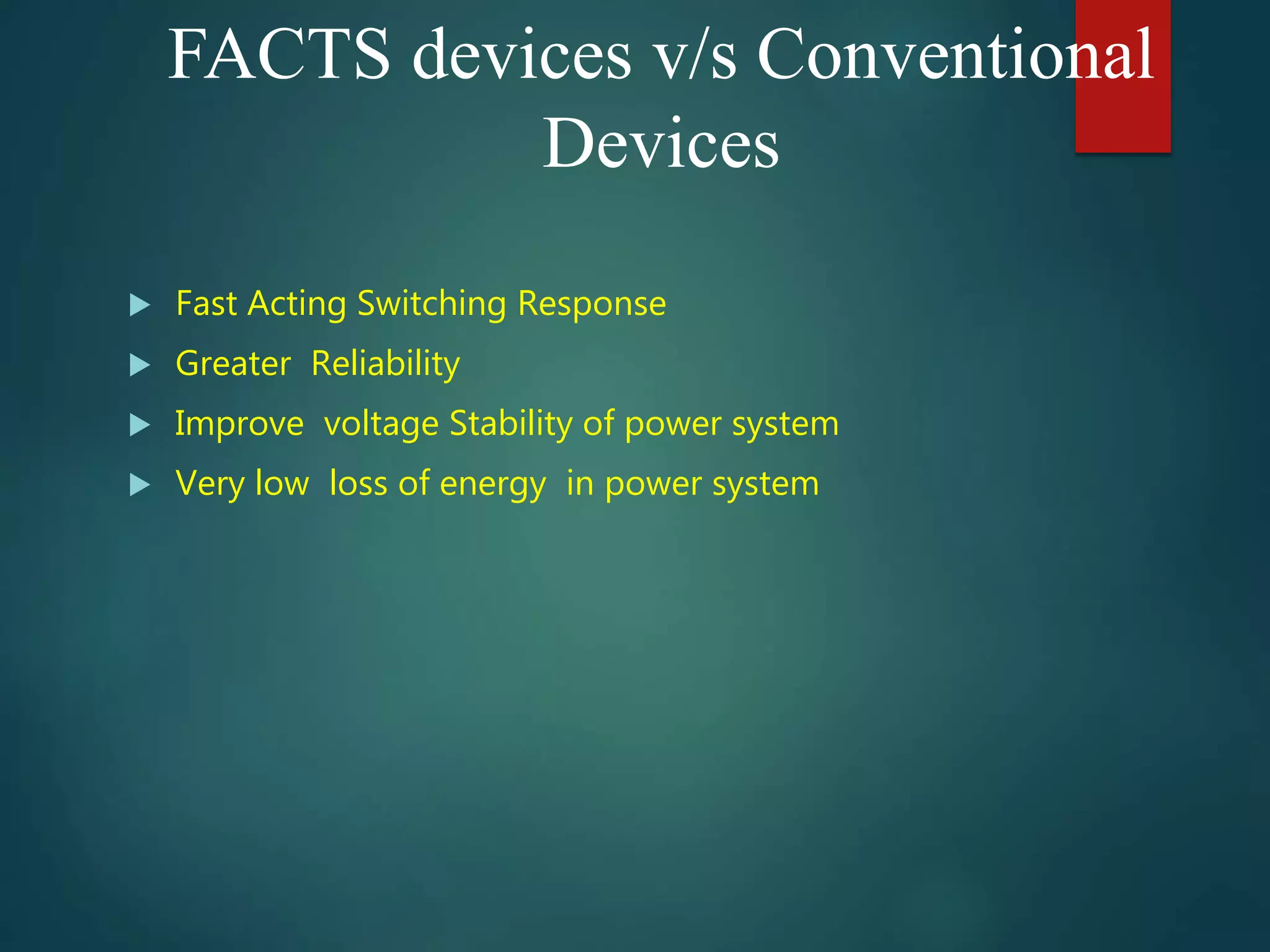 Power system stability and control using facts devices | PPTX