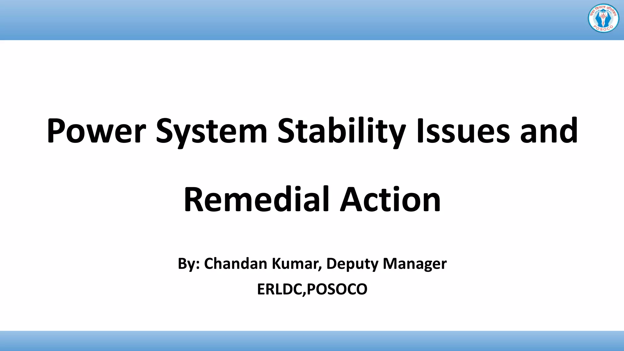 Power system stability issues and Defence Mechanism in Indian Grid | PDF