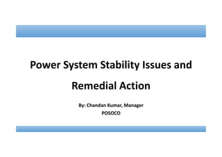 Power System Stability Issues | PDF