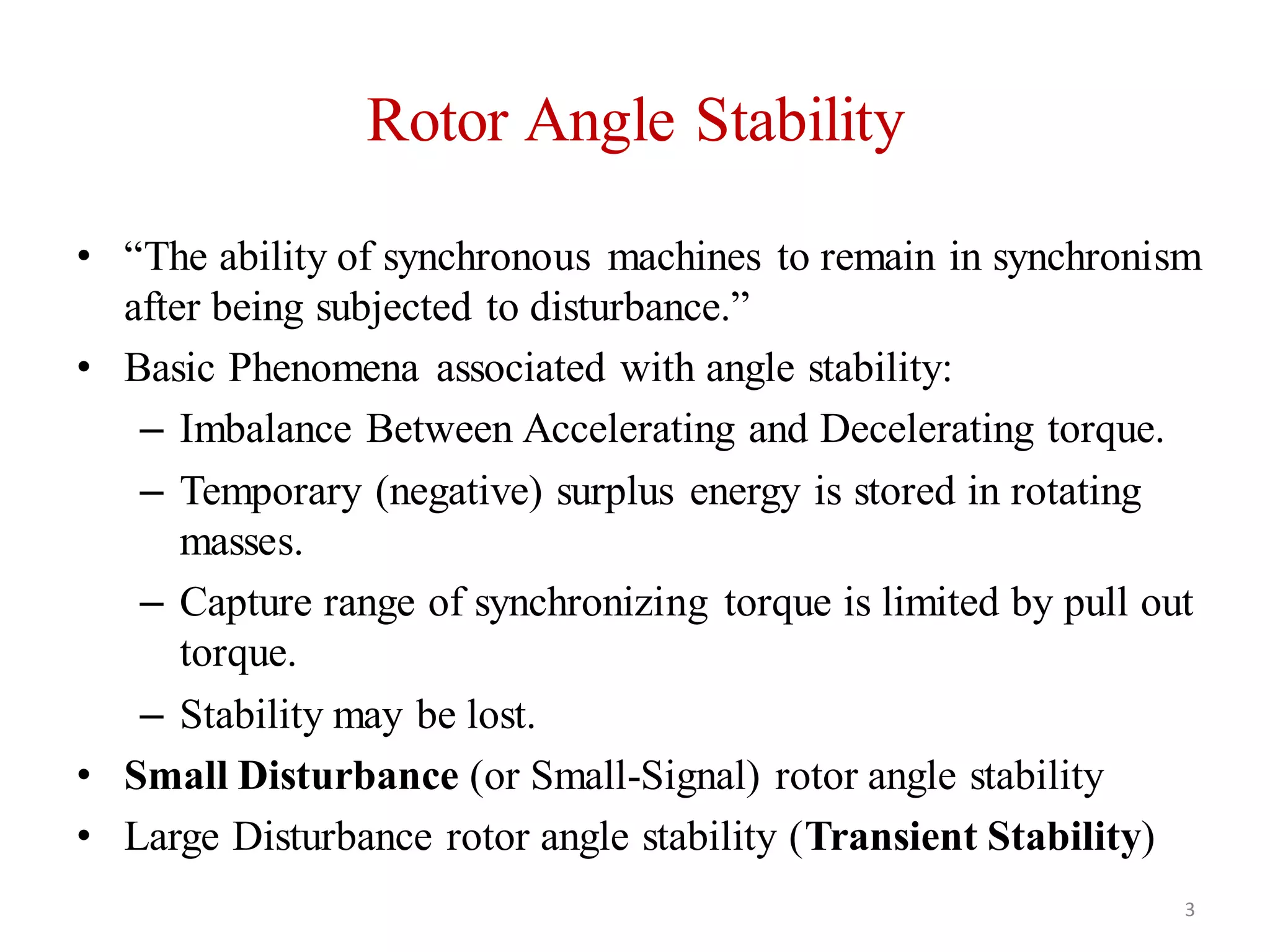 Power system stability | PDF