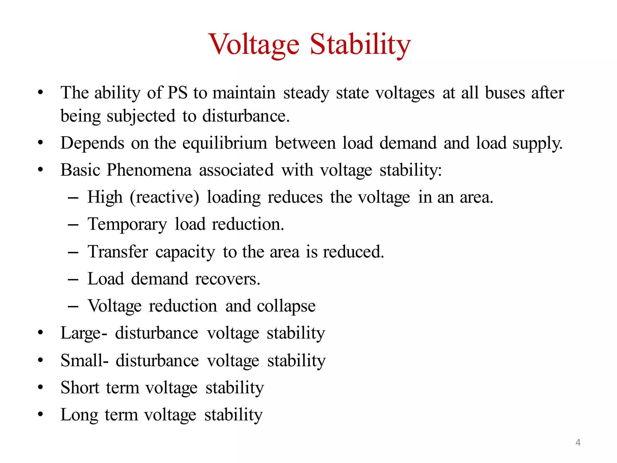Power system stability | PDF