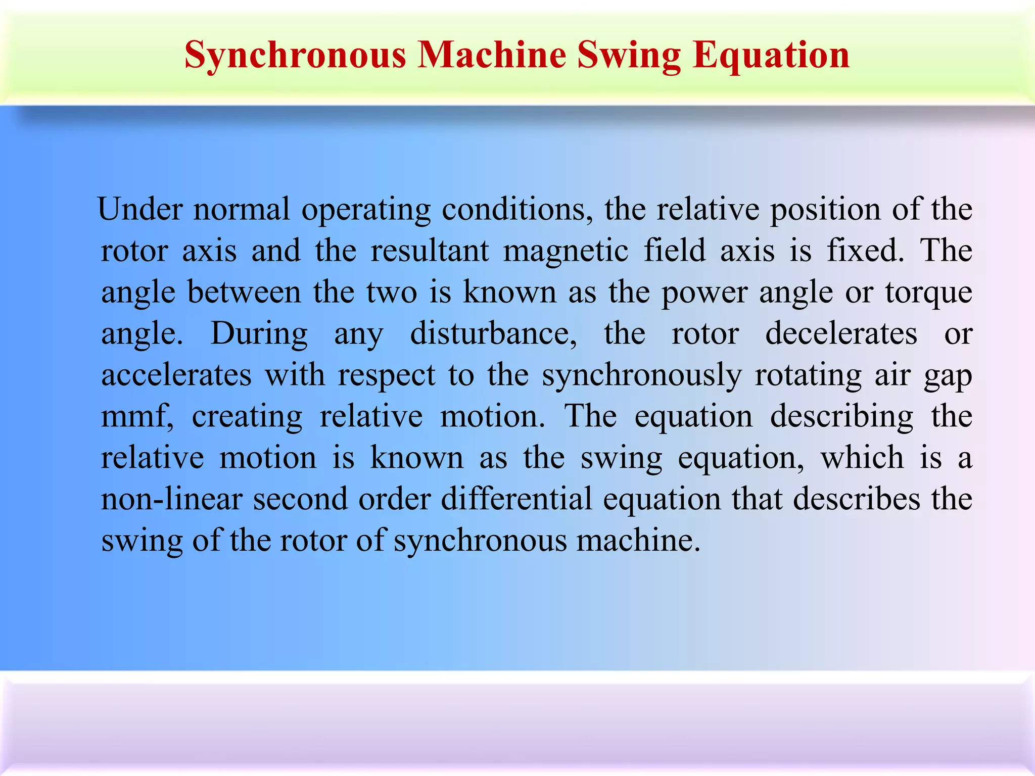 Power system stability | PPTX