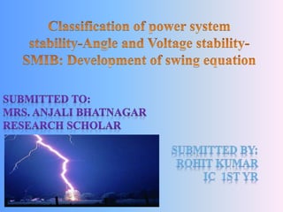 Power system stability | PPTX