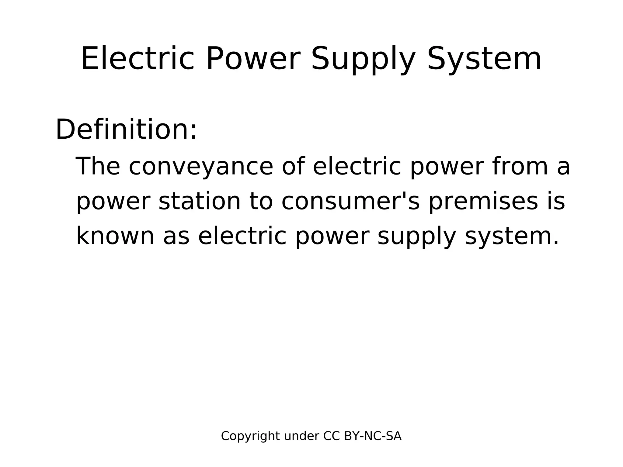 Electrical Power system structure | PDF
