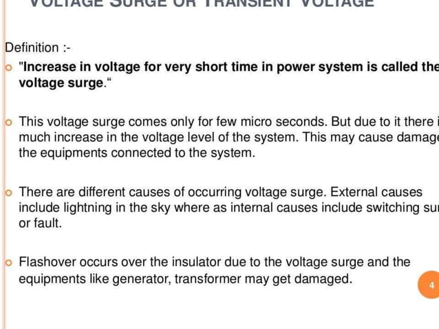 power system transients.pptx | Physics | Science
