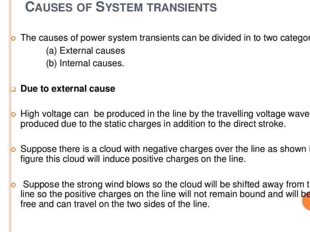 power system transients.pptx | Physics | Science