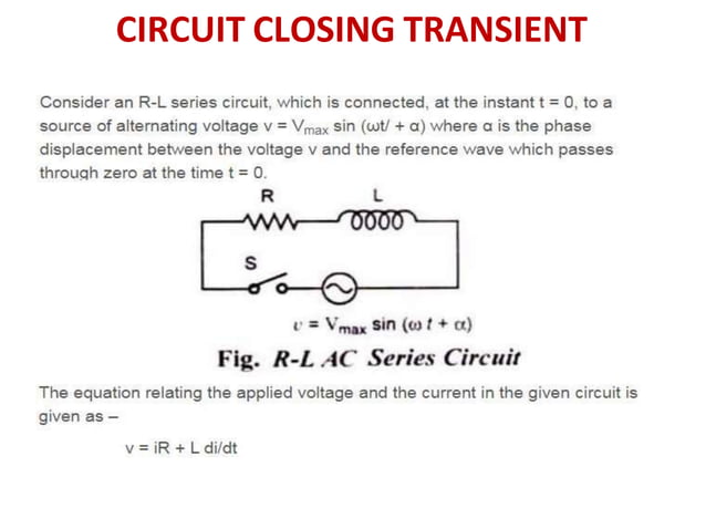 power system transients.pptx | Physics | Science