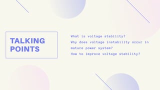 Power system voltage stability | PPTX