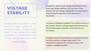 Power system voltage stability | PPTX