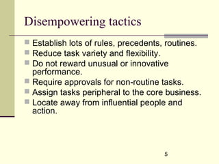 Power tactics& perspective of leadership | PPT