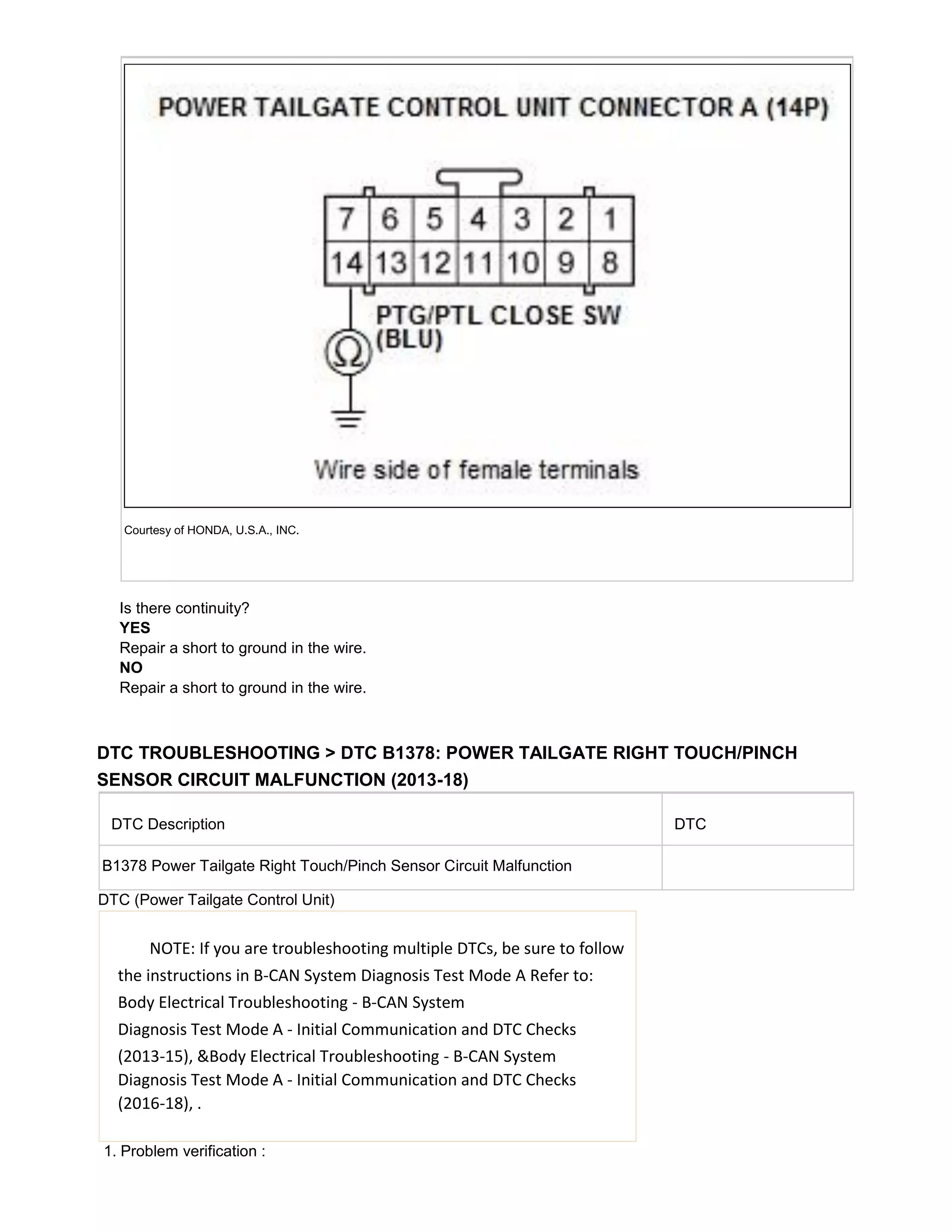 POWER TAILGATE TROUBLESHOOTING ALL CODES 2013-18 | PDF