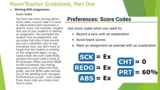 Power teacher gradebook part one | PPTX