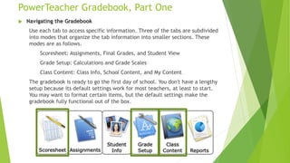 Power teacher gradebook part one | PPTX