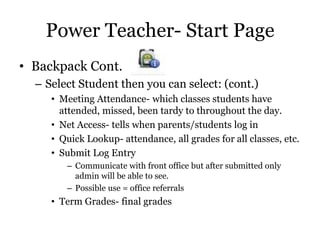 Power teacher training | PPTX