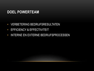 Powerteam presentatie "Zaken in Zicht" | PPT