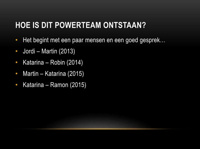 Powerteam presentatie "Zaken in Zicht" | PPT