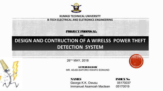 WIRELESS Power theft DETECTION | PPT