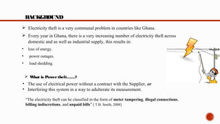WIRELESS Power theft DETECTION | PPT