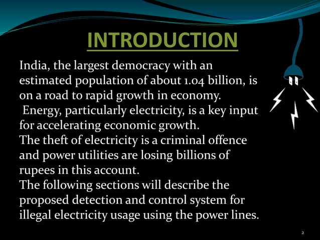 Power theft detection | PPTX | Gas and Electric | Home Utilities