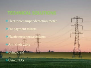 Power theft detection | PPTX