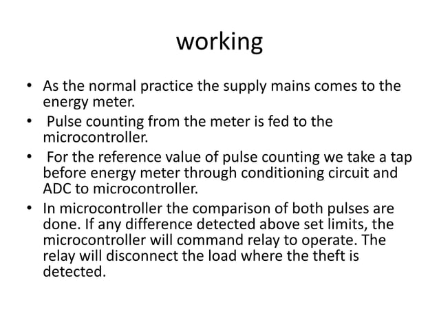 Power theft detection | PPTX