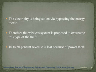 Power theft detection | PPTX