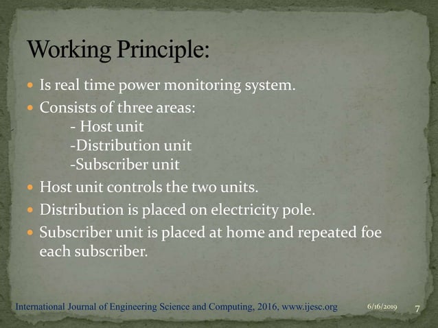 Power theft detection | PPTX