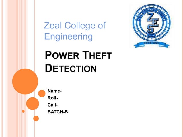 Power Theft Detection (1) [Autosaved].pptx