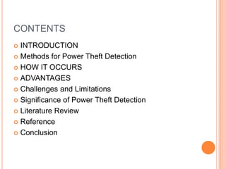 Power Theft Detection (1) [Autosaved].pptx