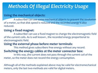 Power theft detection via plc | PPTX