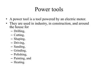 Power tool- Distribution Overview | PPTX
