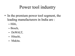 Power tool- Distribution Overview | PPTX