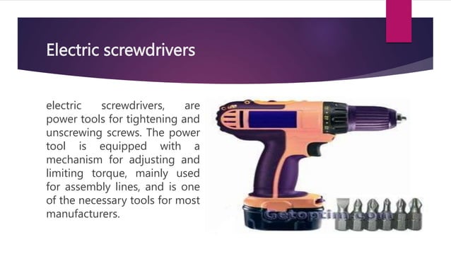 POWER TOOLS.pptx | Woodworking | Arts and Crafts