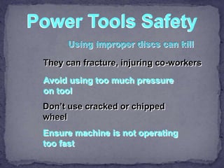 Power tools safety | PPTX