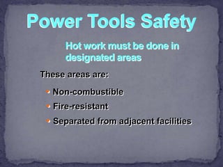 Power tools safety | PPTX