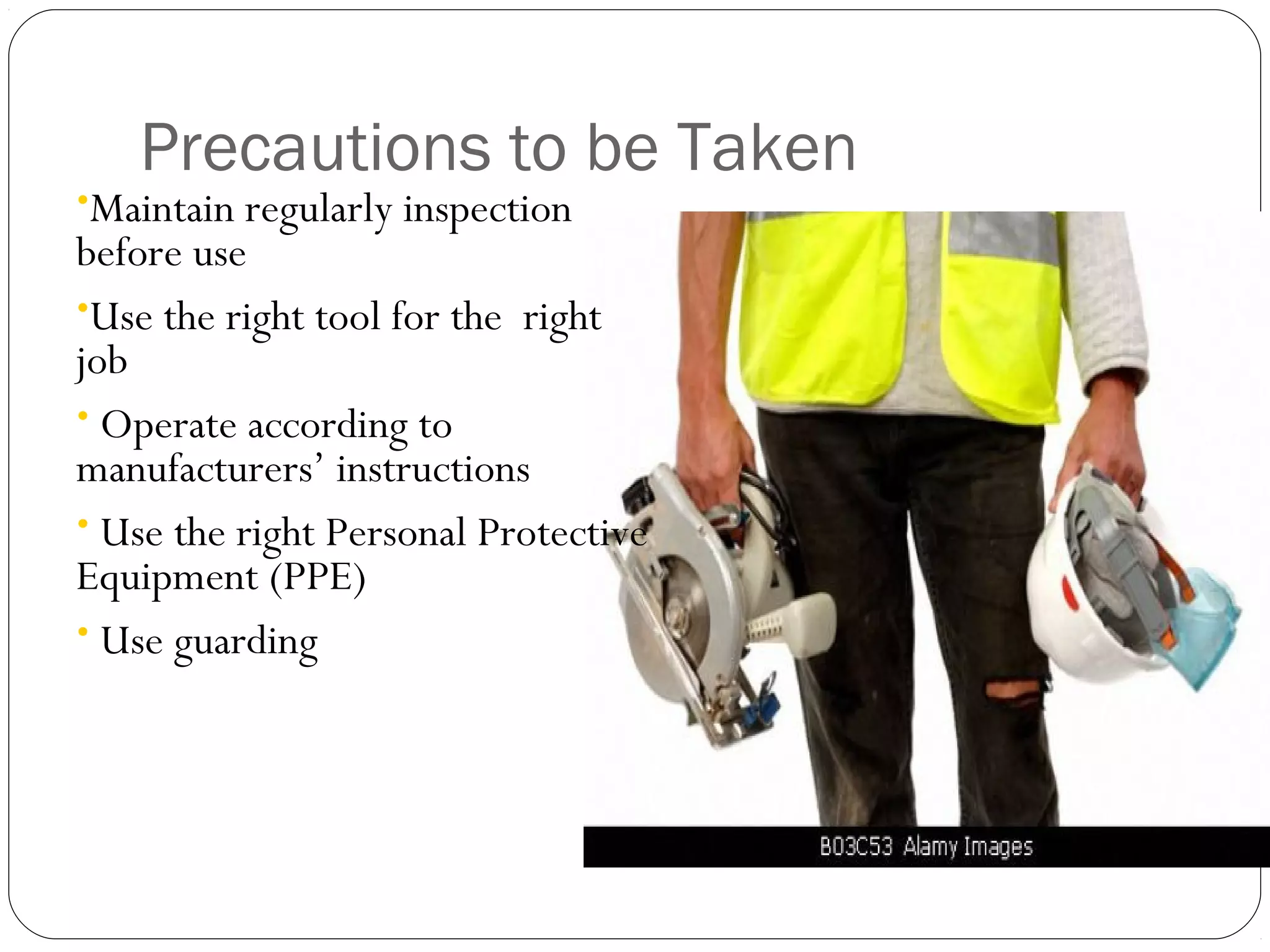 Power tools safety | PPT