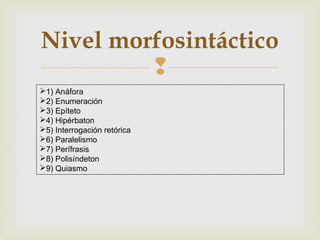 El lenguaje literario y los recursos de estilo | PPT